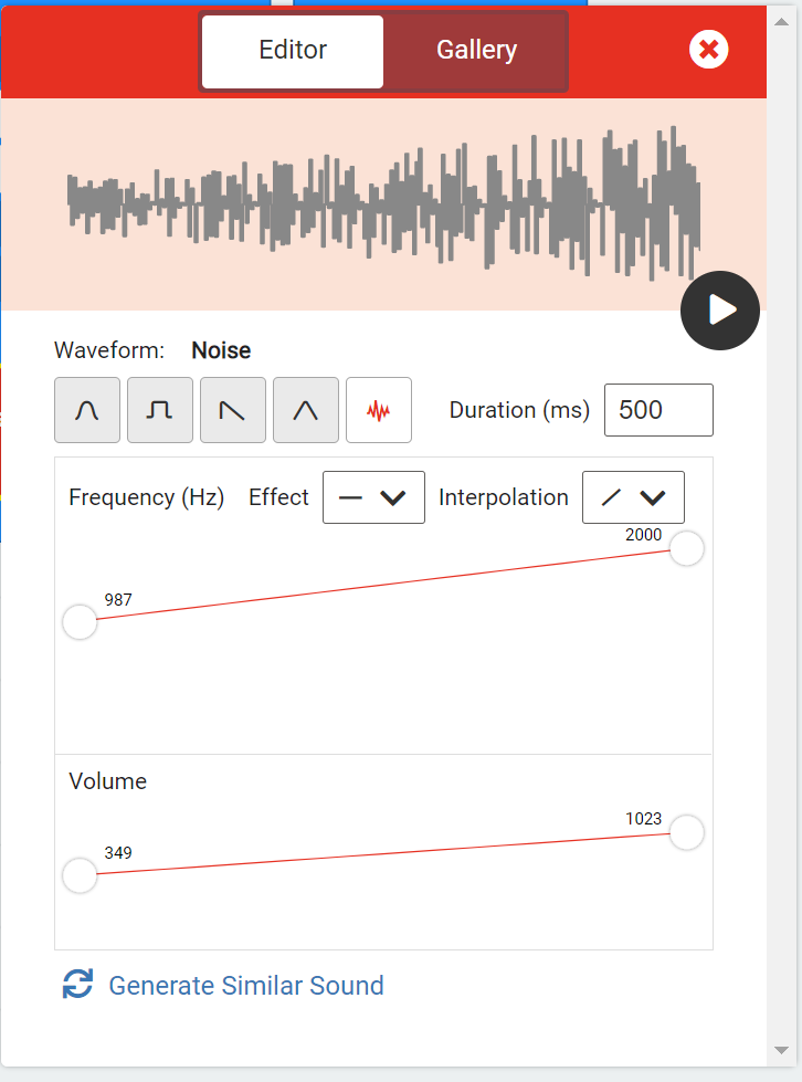 Unnecessary scrollbar on side of sound effect editor · Issue #4521 ...
