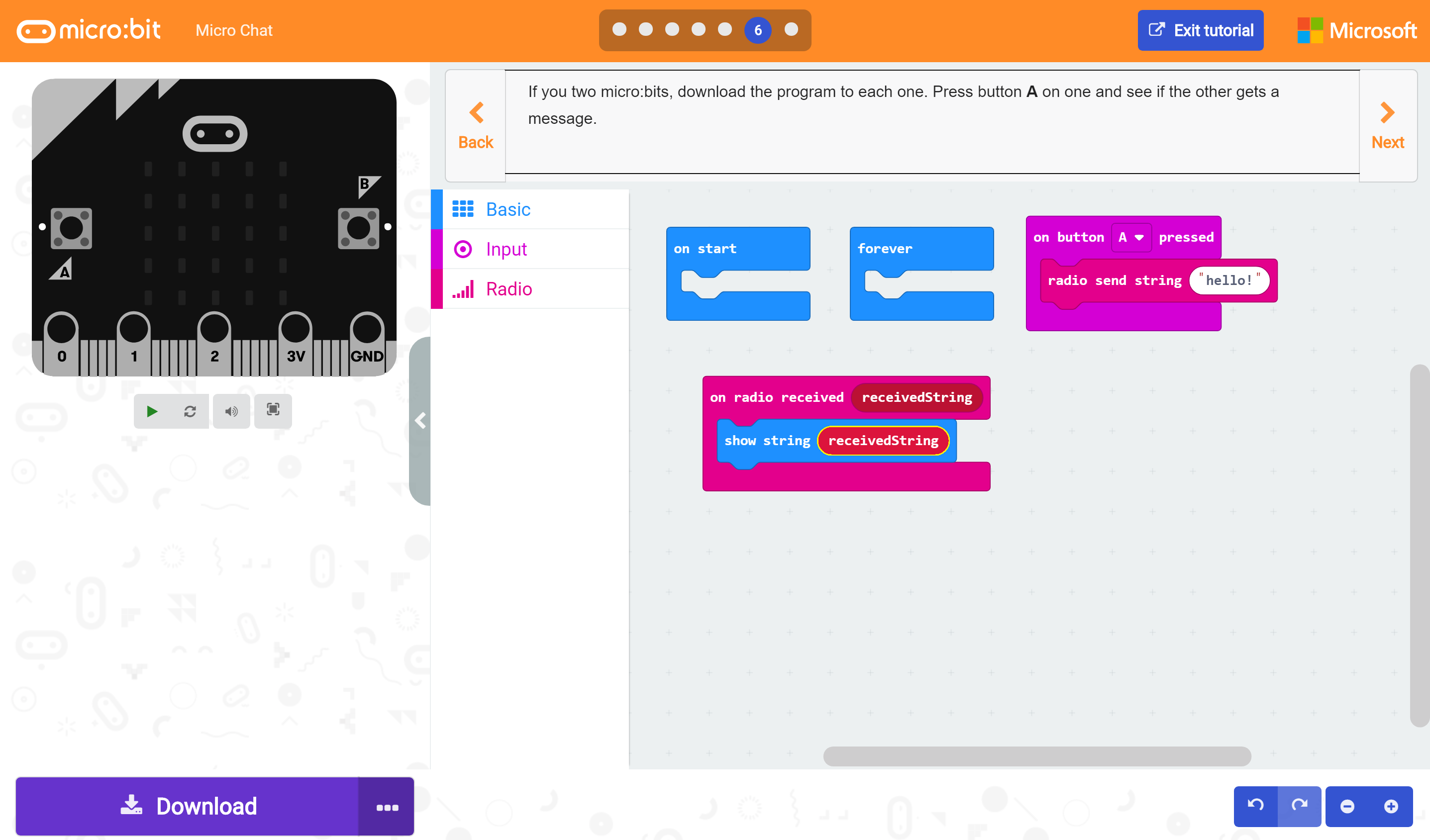 Typo in 'Micro Chat' tutorial · Issue #3192 · microsoft/pxt-microbit ...