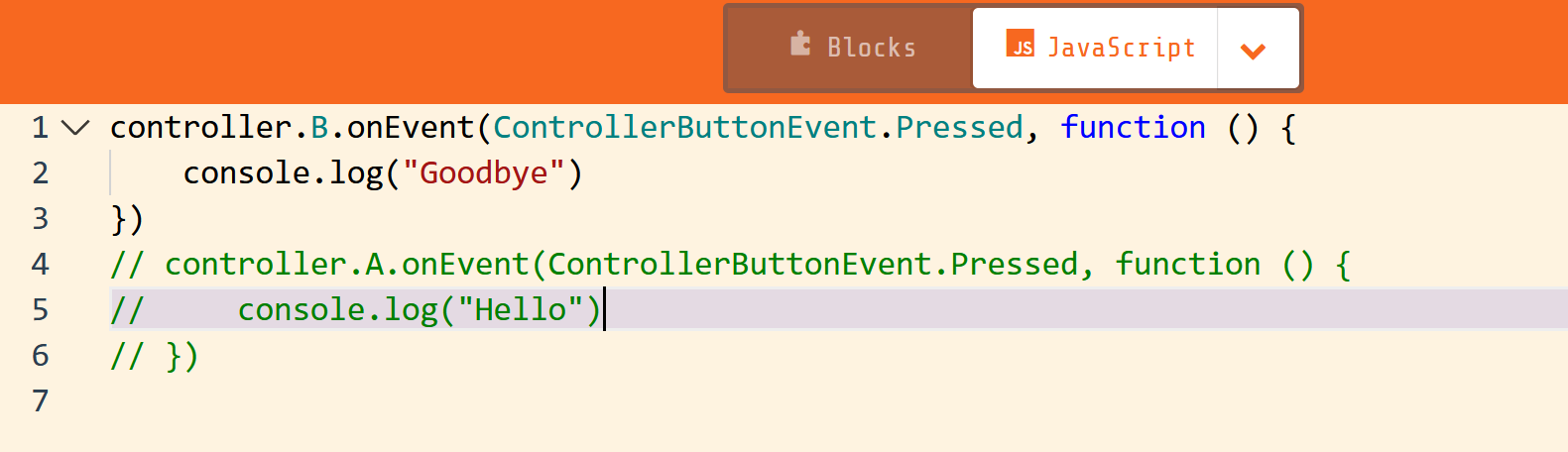 Comments switch formats between JS -> blocks -> JS · Issue #2238 · microsoft/pxt-arcade · GitHub