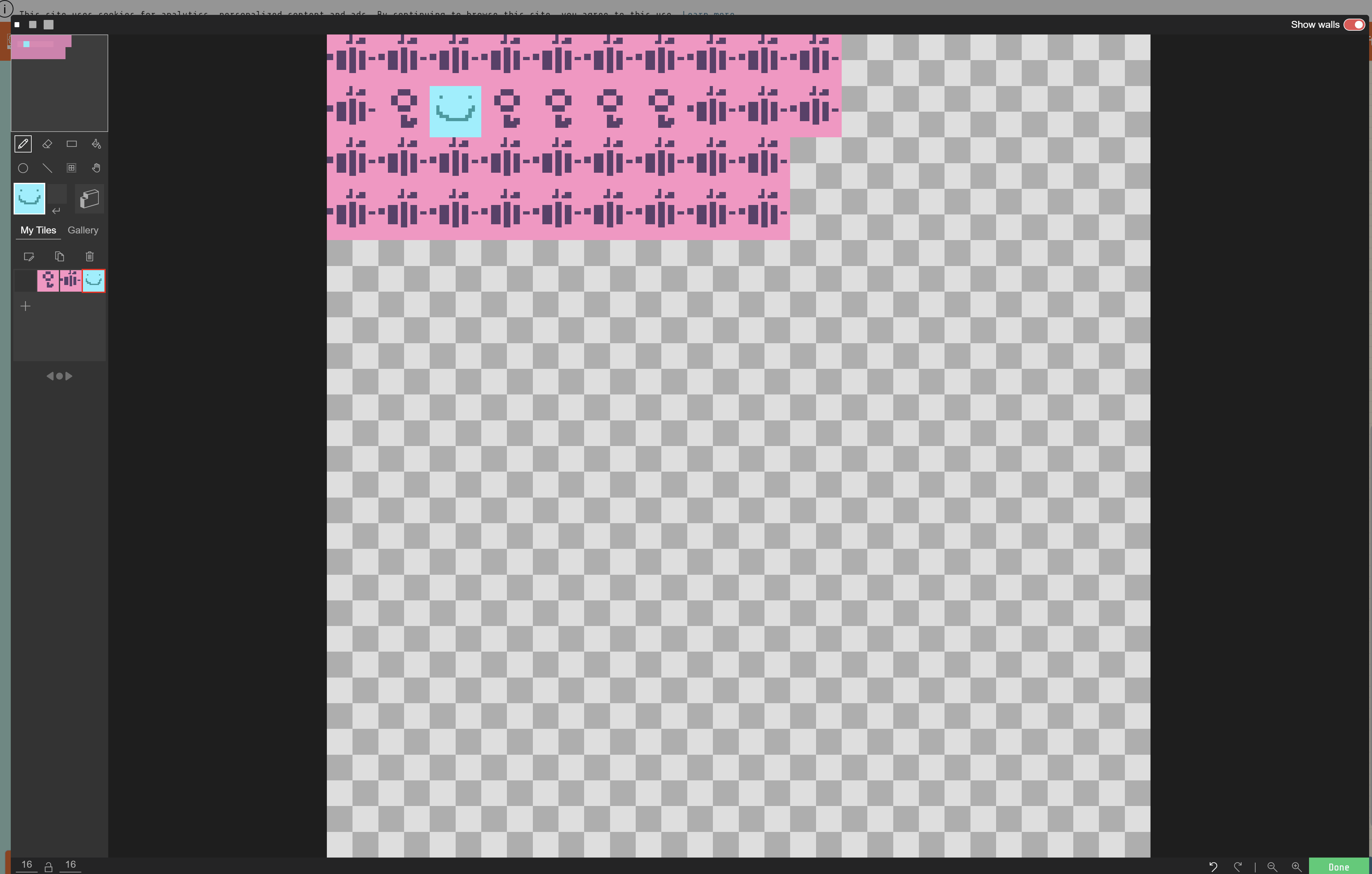 Deleting pixels in tile will delete tilemap · Issue #2317 · microsoft/pxt-arcade · GitHub