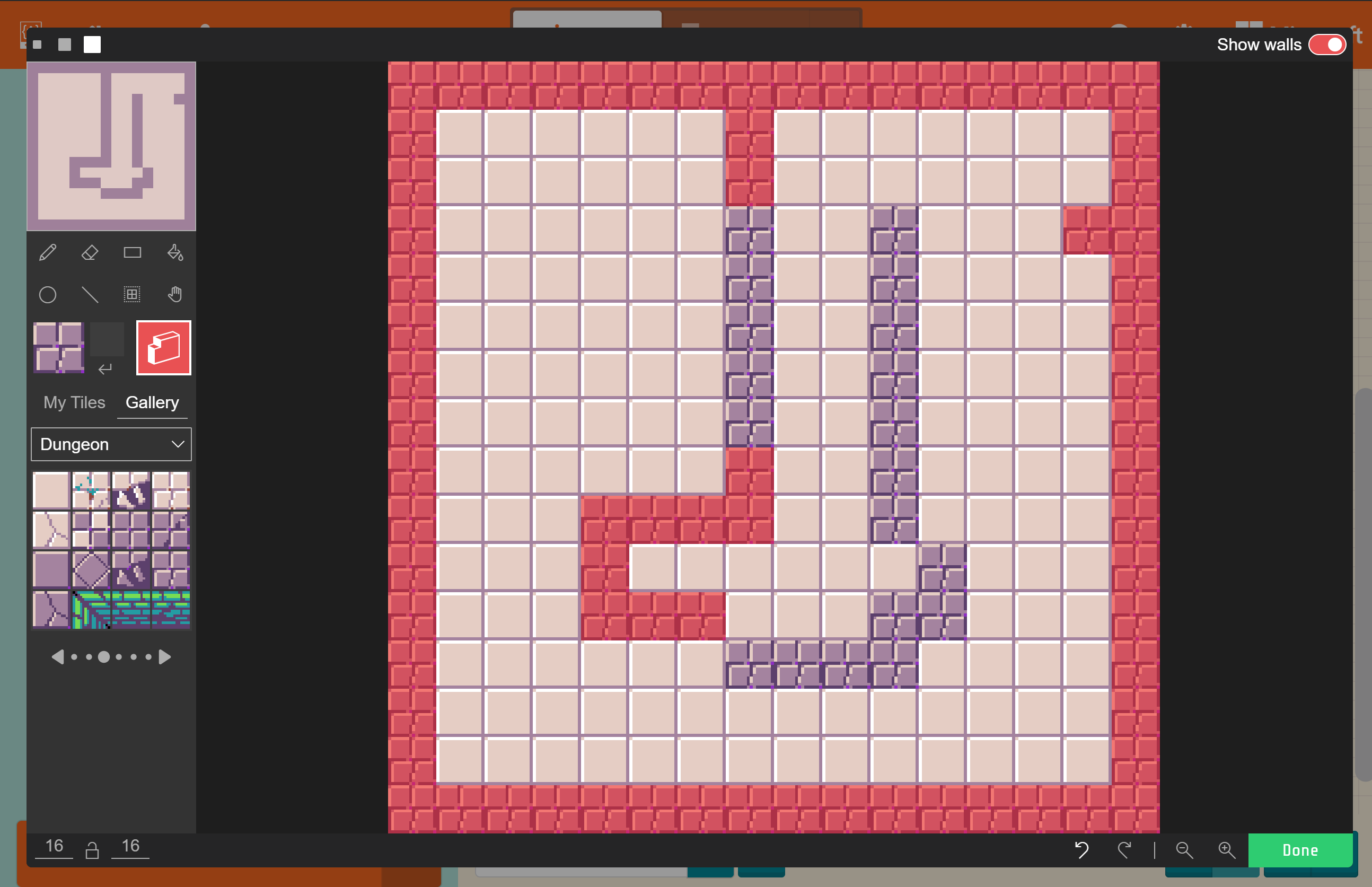 Wall eraser tool preview is misleading · Issue #2343 · microsoft/pxt-arcade · GitHub