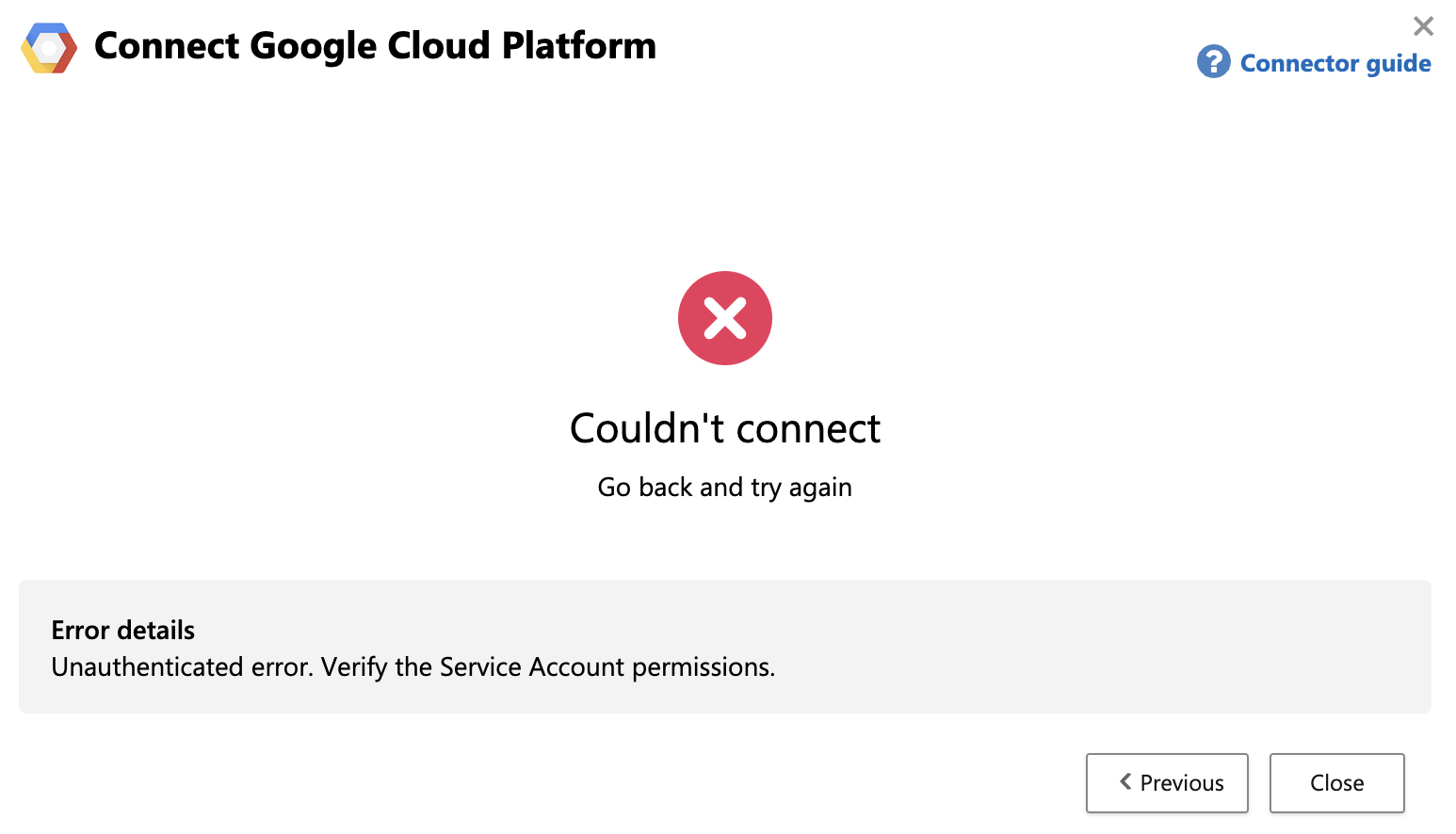 Unable To Connect Gcp In App Connector And Security Configurations Apps · Issue 561