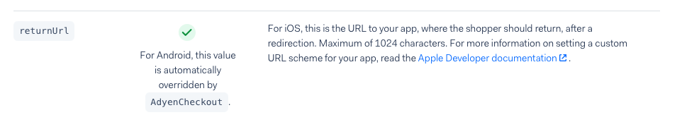 ReturnURL is unexpectedly called on android · Issue #262 · Adyen/adyen-react-native · GitHub