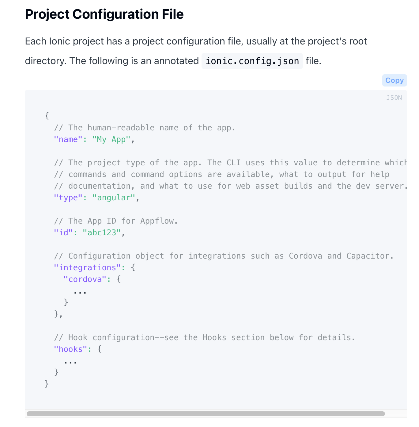 CLI ionic.config.json description needs more details on available properties · Issue #2083 ...