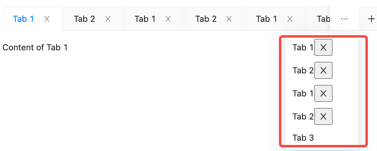 Bug Tabs Unexpected Dropdown Close Icon · Issue 32906 · Ant Designant Design · Github