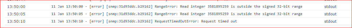 SNMP get: Read integer 3579457891 is outside the signed 32-bit range · Issue #969 · node-red ...