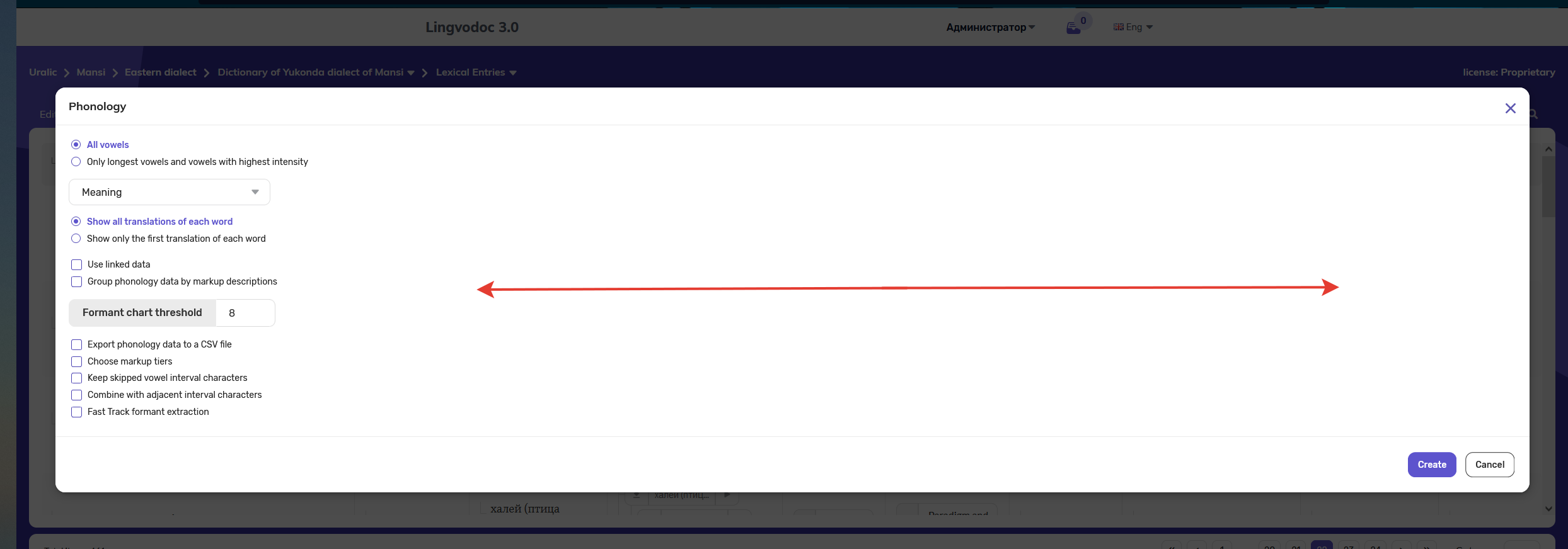 All Cognates and Phonologies modal windows are too wide · Issue #949 ...