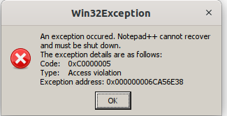 NPP with Wine, menu selection crash · Issue #11941 · notepad-plus-plus/notepad-plus-plus · GitHub