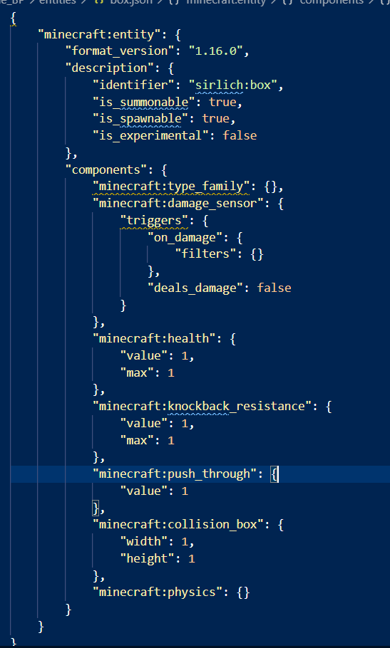minecraft:damage_sensor linting appears incorrect · Issue #31 · Blockception/VSCode-Bedrock ...