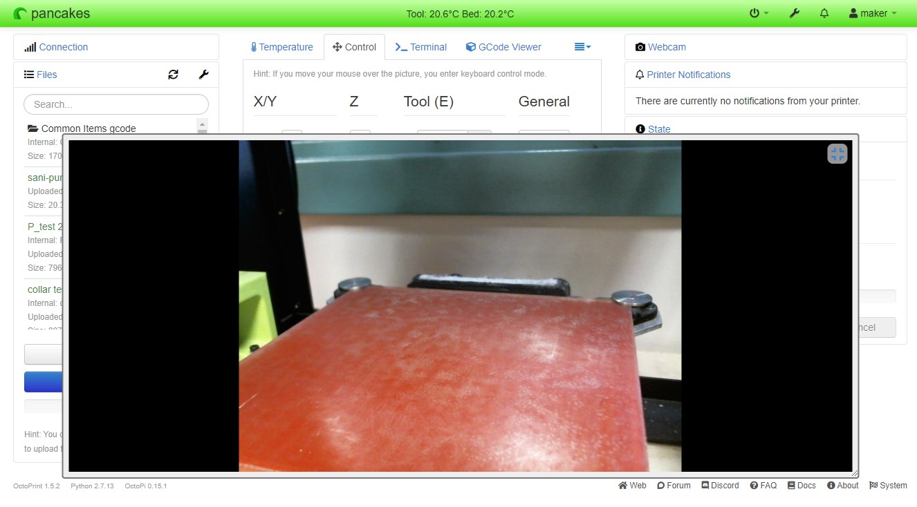 cannot access FullScreen webcam plugin with "Hide Main Camera" checked/buggy pop-out action if ...
