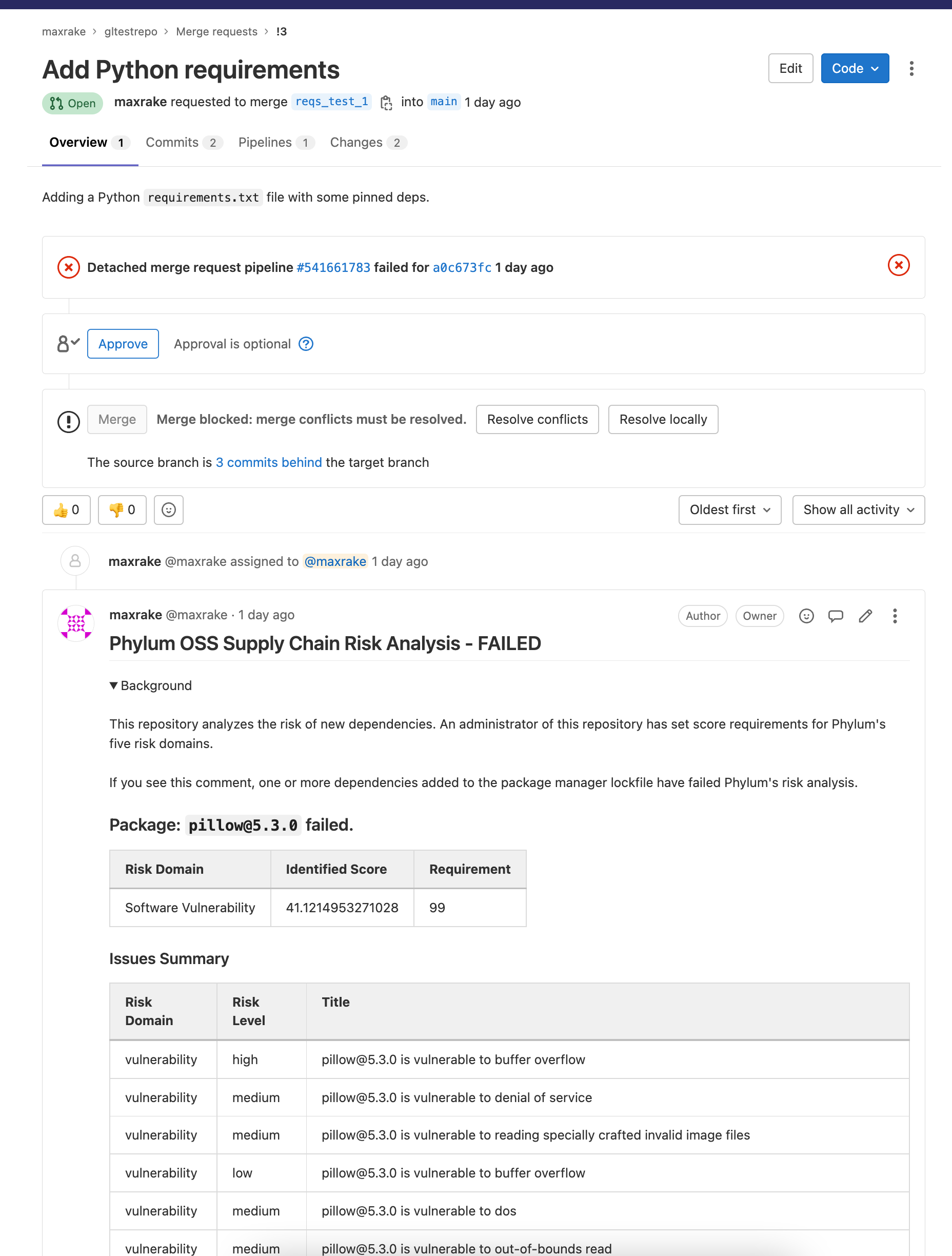 feat: add support for GitLab CI environment by maxrake · Pull Request #38 · phylum-dev/phylum-ci ...