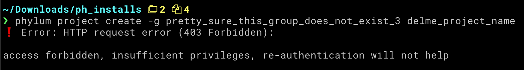 Specifying non-existent groups results in unhelpful failures · Issue #934 · phylum-dev/cli · GitHub