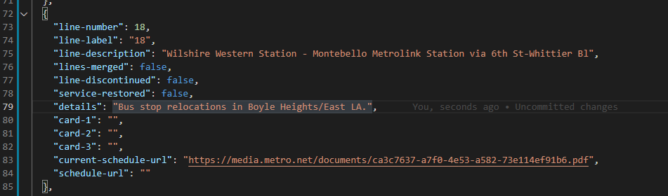 All Changes Page - link to current schedules · Issue #69 · LACMTA/mybus · GitHub