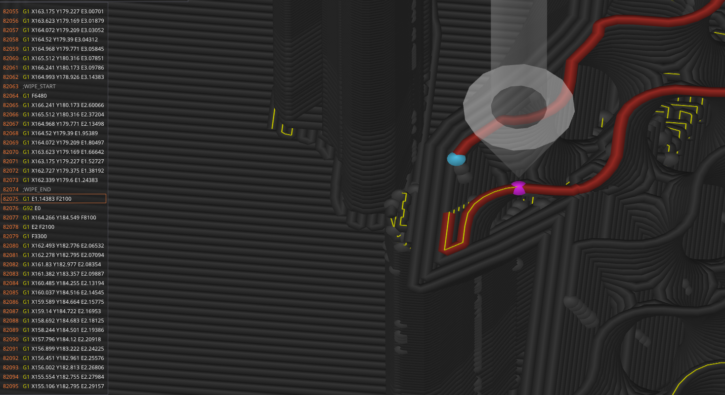 High Acceleration Change Travel During Wipe · Issue #8796 · prusa3d/PrusaSlicer · GitHub