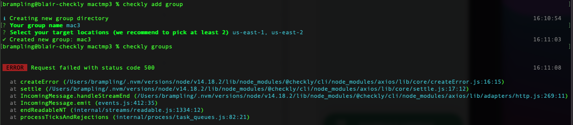 checkly groups error 500 · Issue #112 · checkly/checkly-cli · GitHub
