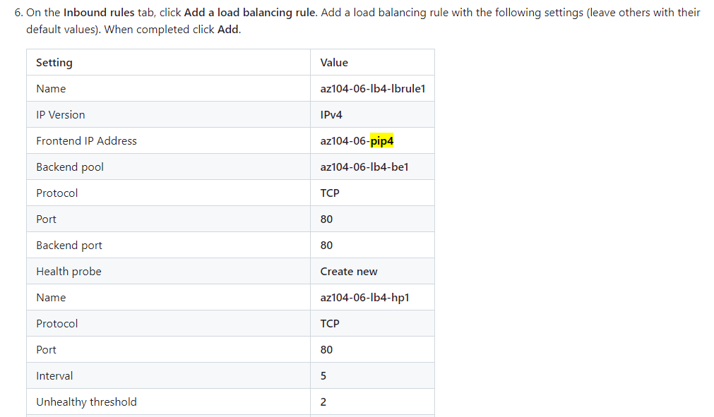 Front end IP has wrong name in the lab 06 step 05 · Issue #714 · MicrosoftLearning/AZ-104 ...
