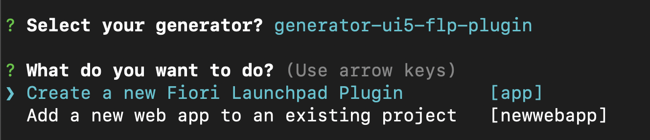 Generator Shows Subgenerator For New Web App · Issue 1 · Ui5 Community Generator Ui5 Flp Plugin