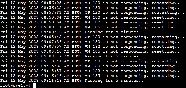 Monitor reset loop · Issue #1414 · tteck/Proxmox · GitHub