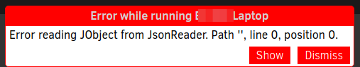 Dropbox Test Error Reading Jobject From Jsonreader Path Line 0 Position 0 · Issue 3374