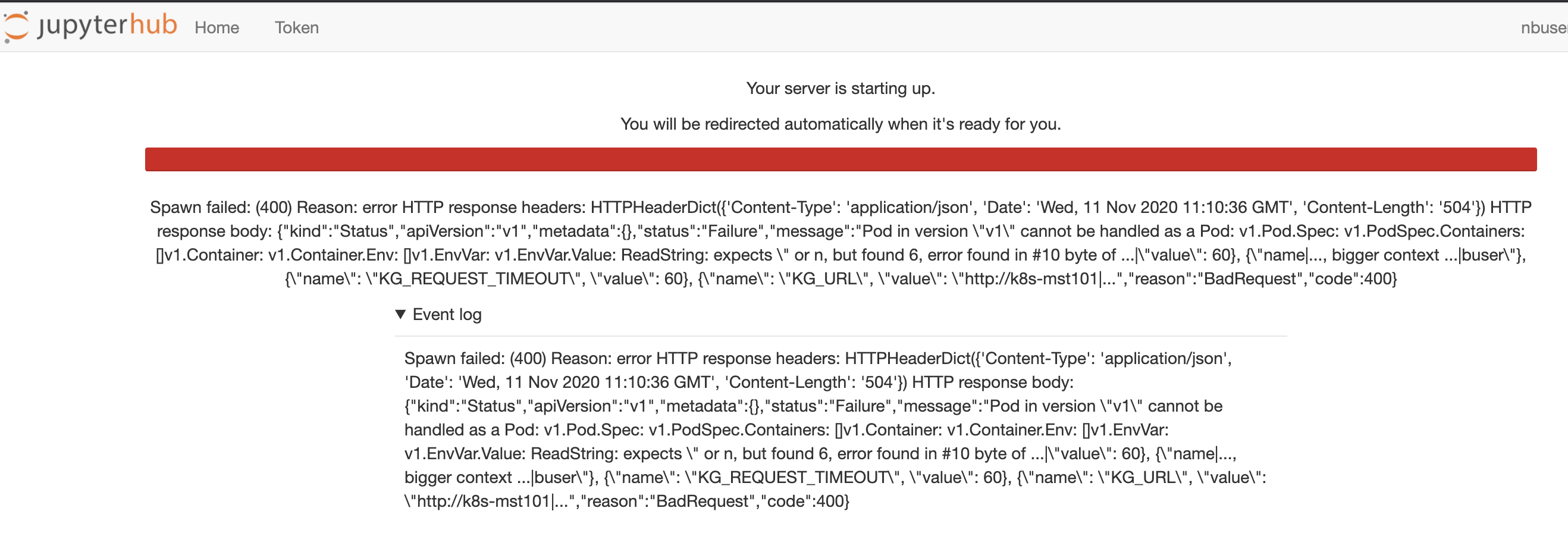 Bad Request Error While Connecting Jupyterhub To Enterprise Gateway · Issue 902 · Jupyter