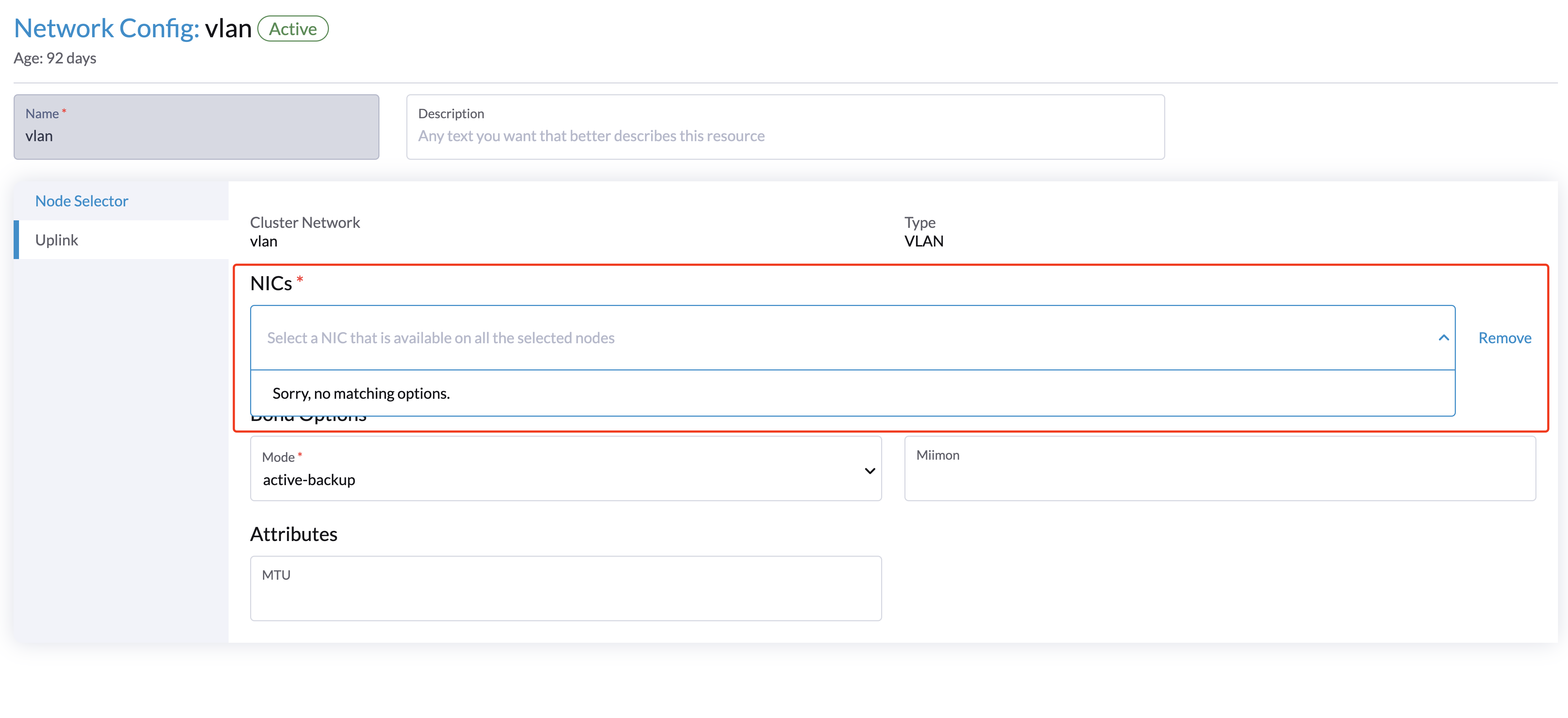 [ENHANCEMENT] NICs that do not match the rules are still displayed after changing the node ...
