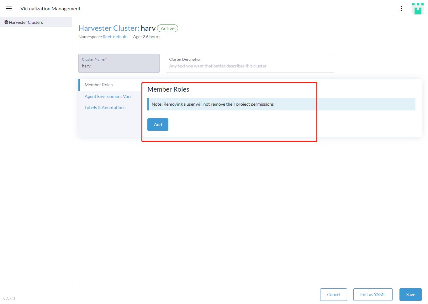 Bug Edit Harvester Cluster Did Not Display Admin User As Cluster Member · Issue 4008 4708