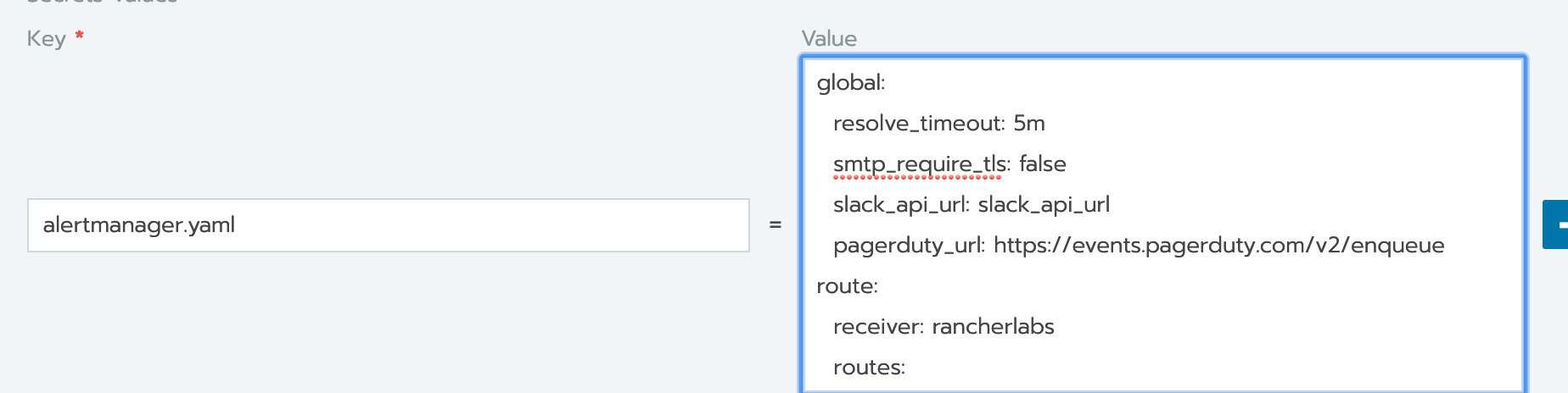 Can Not Update Alertmanager Yaml To Alertmanager Config · Issue 18398 · Rancher Rancher · Github