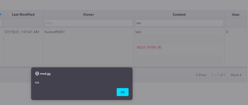 Updated markdown-discord to fix XSS. by Kuinox · Pull Request #903 · discord-csharp/MODiX · GitHub