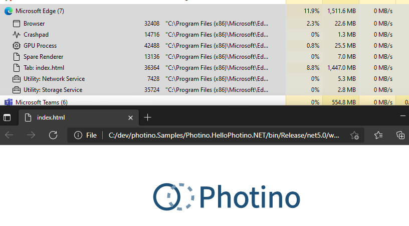 Memory leak in msedgewebview2.exe on windows · Issue #48 · tryphotino/photino.NET · GitHub