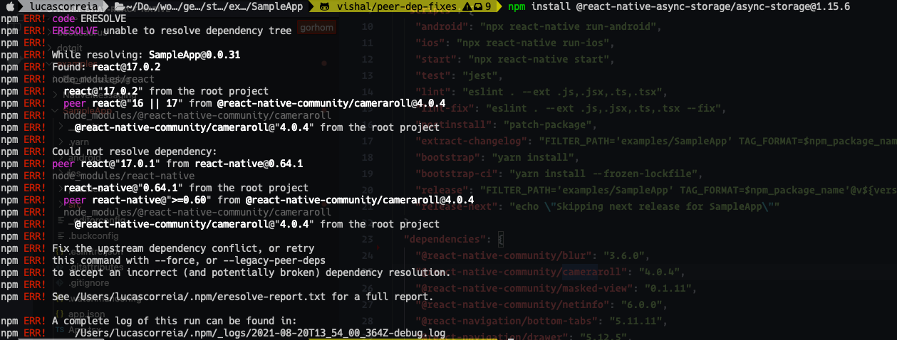 Npm 7 Compatibility · Issue 338 · React Native Cameraroll React Native