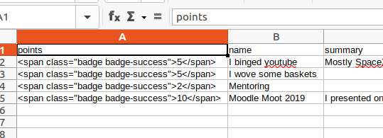 Fix bugs with html markup in exported file · Issue #64 · catalyst/moodle-mod_cpdlogbook · GitHub