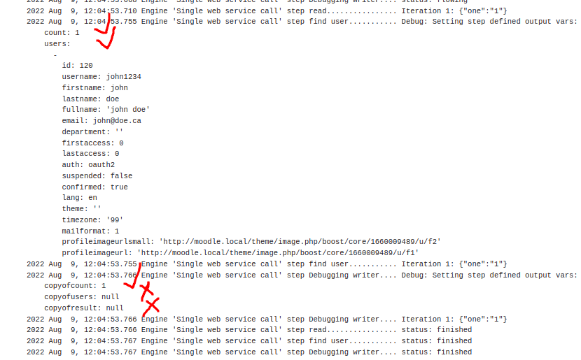 Bug Setting An Output Mapping To A Previous Value Doesn T Work If The Previous Value Is An Array