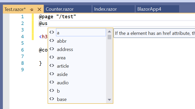 Code Directive Missing Colorization When Adding Razor File To Project · Issue 5414 · Dotnet