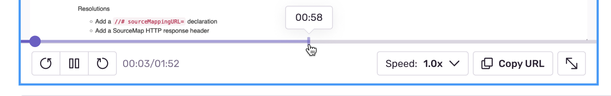 Scrubber should have a tooltip to follow mouse cursor, display hovered ...