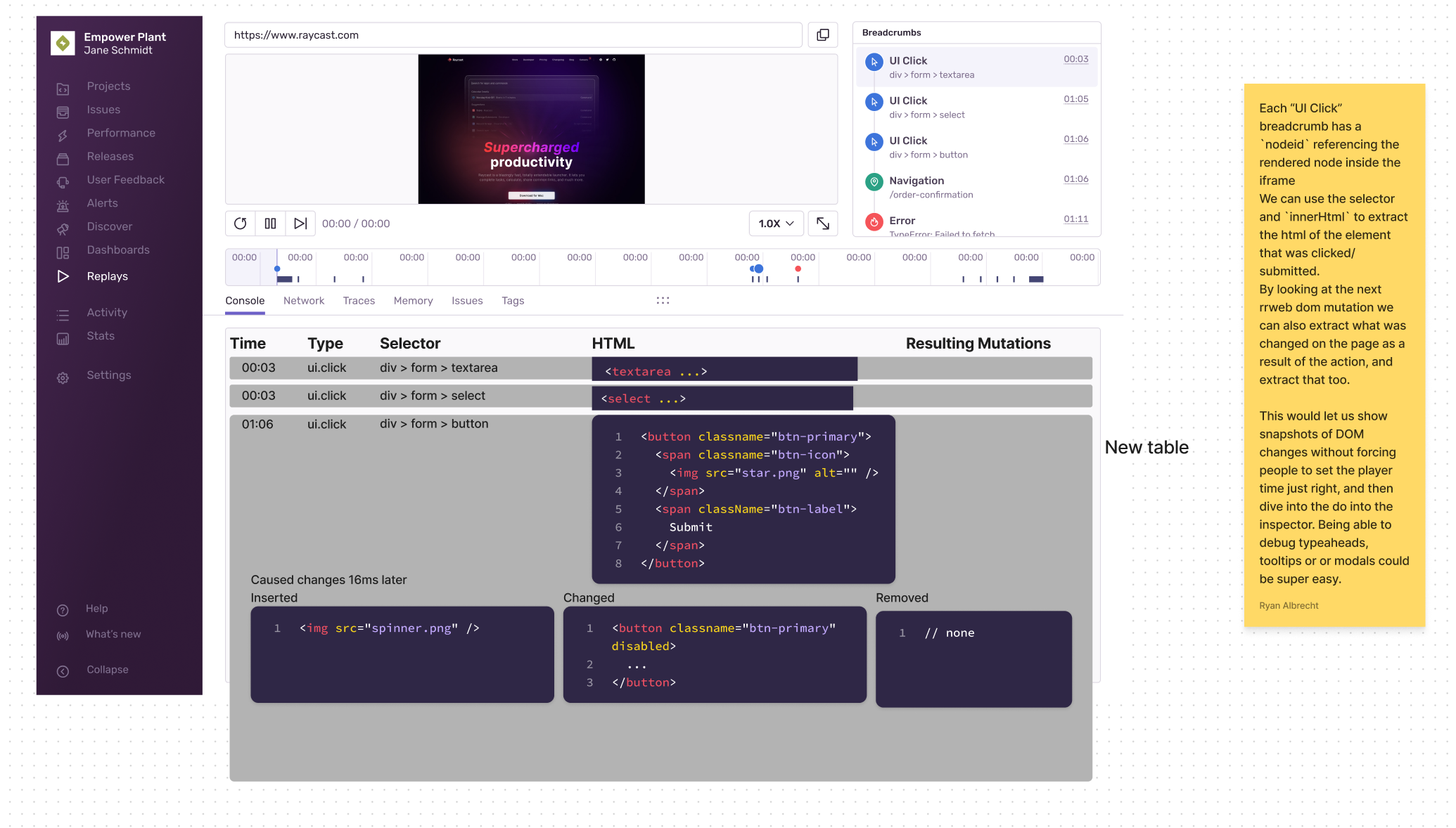 Implement basic DOM inspector -> styles · Issue #36892 · getsentry ...