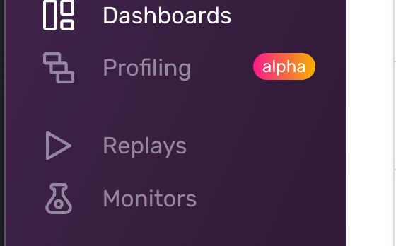 Add the 'Alpha' badge to the sidebar nav · Issue #37021 · getsentry/sentry · GitHub