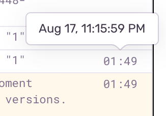 Design Nit: Timestamps in the Breadcrumbs, Console & DOM Events views should show millieseconds ...
