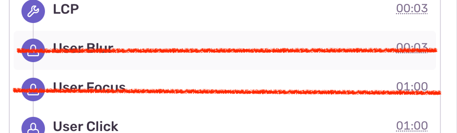 Remove User Bluruser Focus From Breadcrumbs And Timeline · Issue 38591 · Getsentrysentry