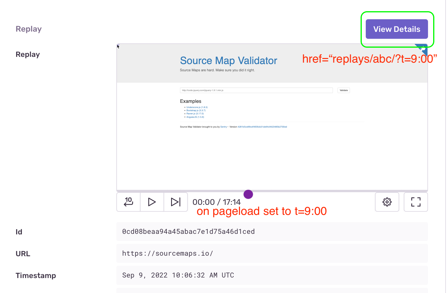 Highlight linked error when navigating to Replay Details from an error event (e.g. via Issue ...