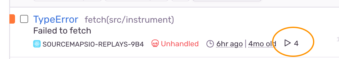 Bug Count Of Replays In The Issue Replay N Tab Is Incorrect · Issue 40730 · Getsentry