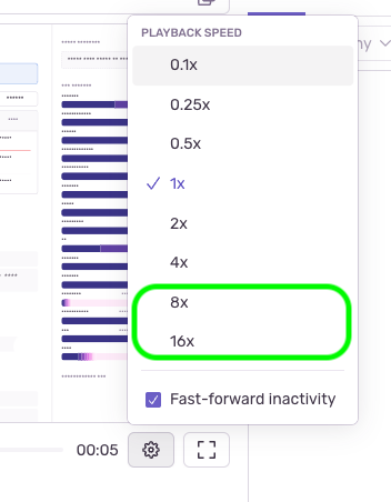 Add additional playback speeds to Replay Details: 8x and 16x · Issue ...