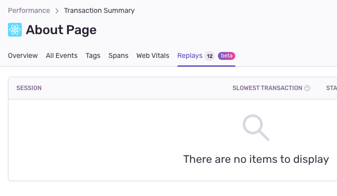 Bug: Txn>Replay table is always blank when the transaction name has a ...