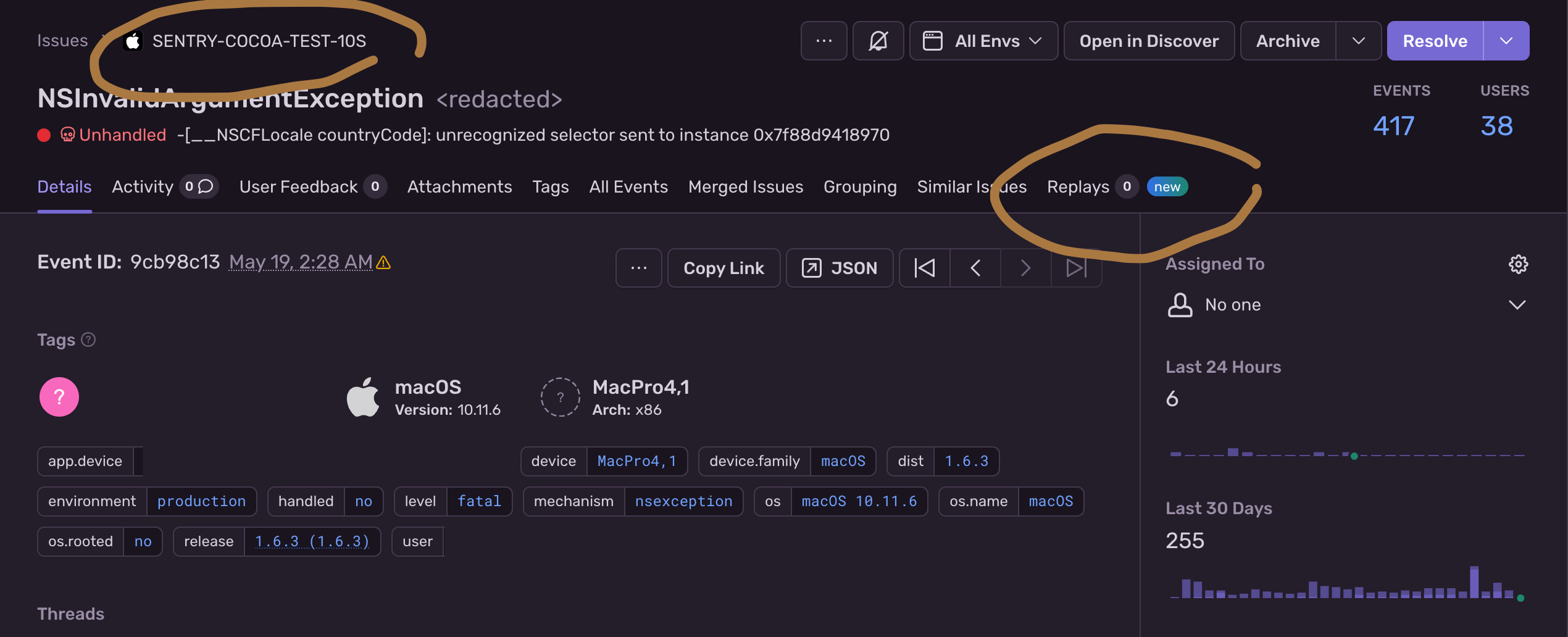 Hide replay UI for desktop & mobile projects · Issue #49464 · getsentry/sentry · GitHub