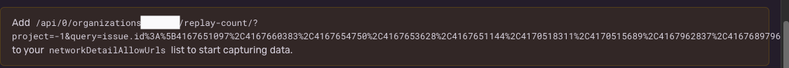 [Replay Details] Trim the query string, or scroll the alert content, when we tell people to ...