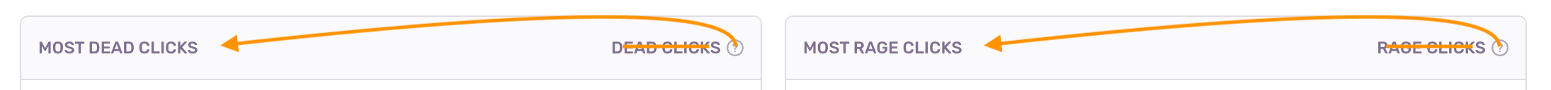 [Replay List] Adjust dead & rage click table headers · Issue #54284 · getsentry/sentry · GitHub
