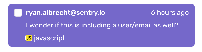 [design] Purple-on-purple color scheme in the feedback list is ...