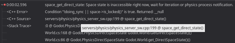 Can't access direct space state in godot physics (3D) · Issue #38899 · godotengine/godot · GitHub