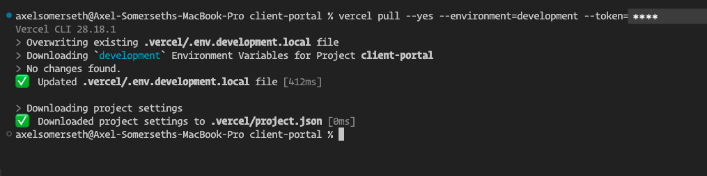 Vercel CLI `pull` command doesn't retrieve environment variables · vercel community · Discussion ...