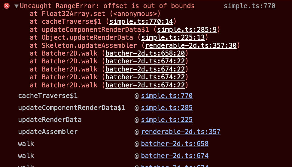 [3.5] Uncaught RangeError: Offset is out of bounds still accured on v3.5 · Issue #11004 · cocos ...
